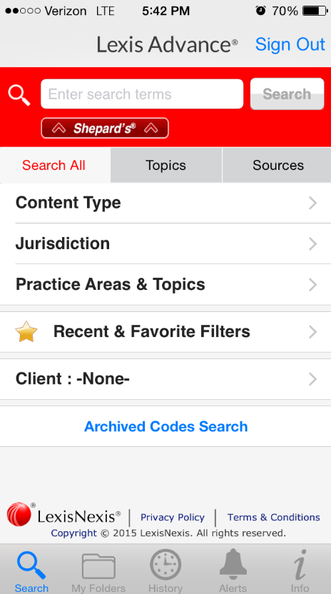 Fingerprint Authentication on Lexis App